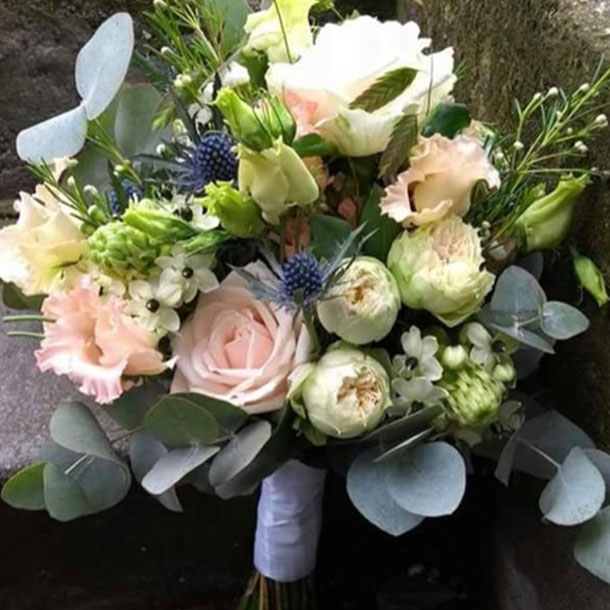 Rustik og fin brudebuket - Bryllup - Engblomsten v/Ina Boldsen